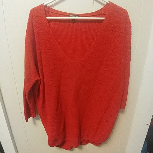 Express | Sweaters | Red Express Sweater | Poshmark
